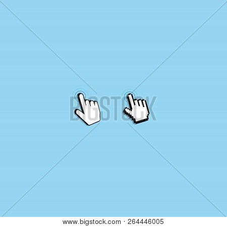 Pixel Cursor Icon. Vector & Photo (Free Trial) | Bigstock