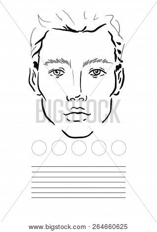 Man Face Chart Makeup Vector & Photo (Free Trial) | Bigstock