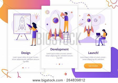 Stages Launching Vector & Photo (Free Trial) | Bigstock