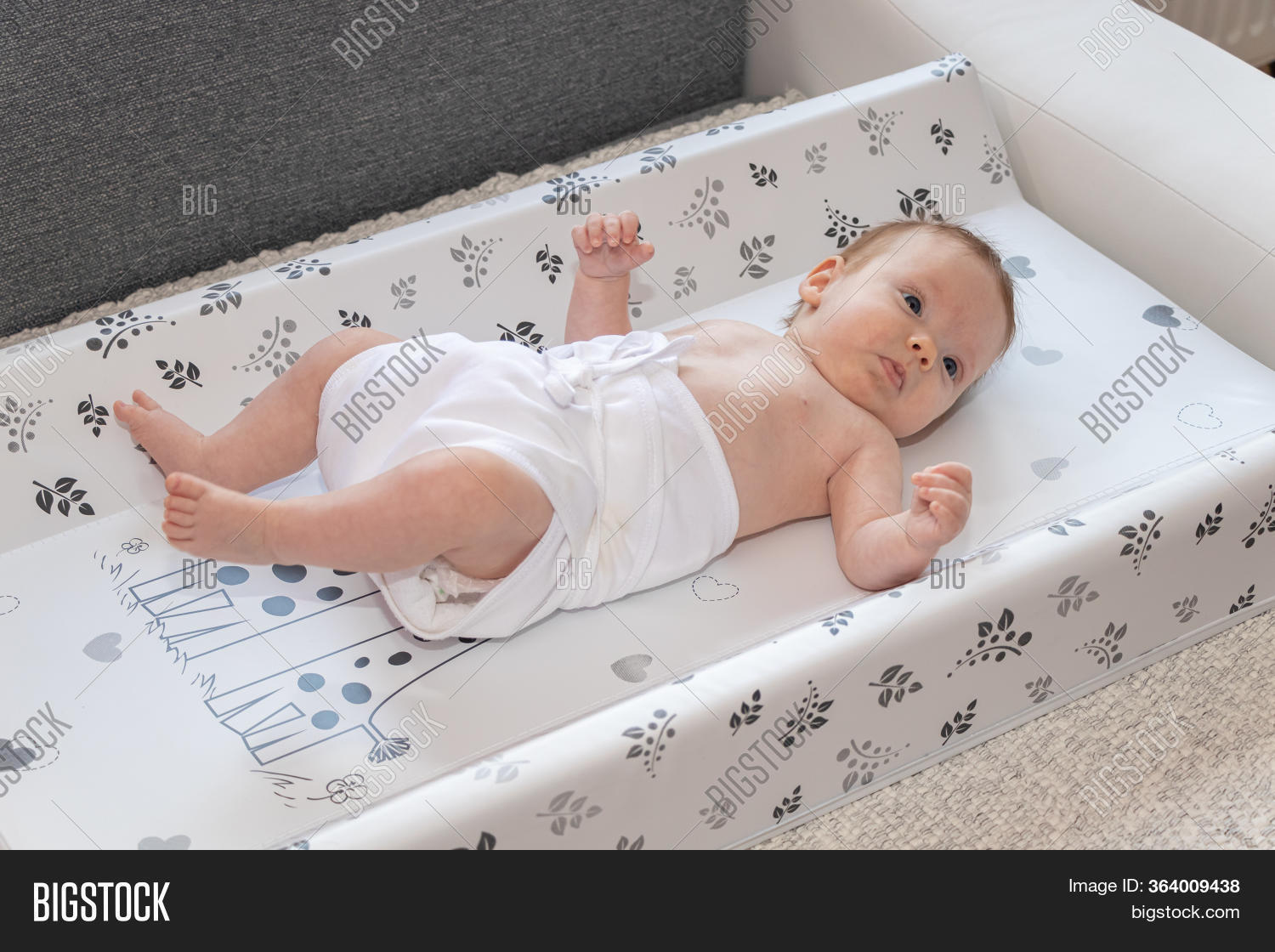 Happy Baby Girl Lying Image & Photo (Free Trial) | Bigstock