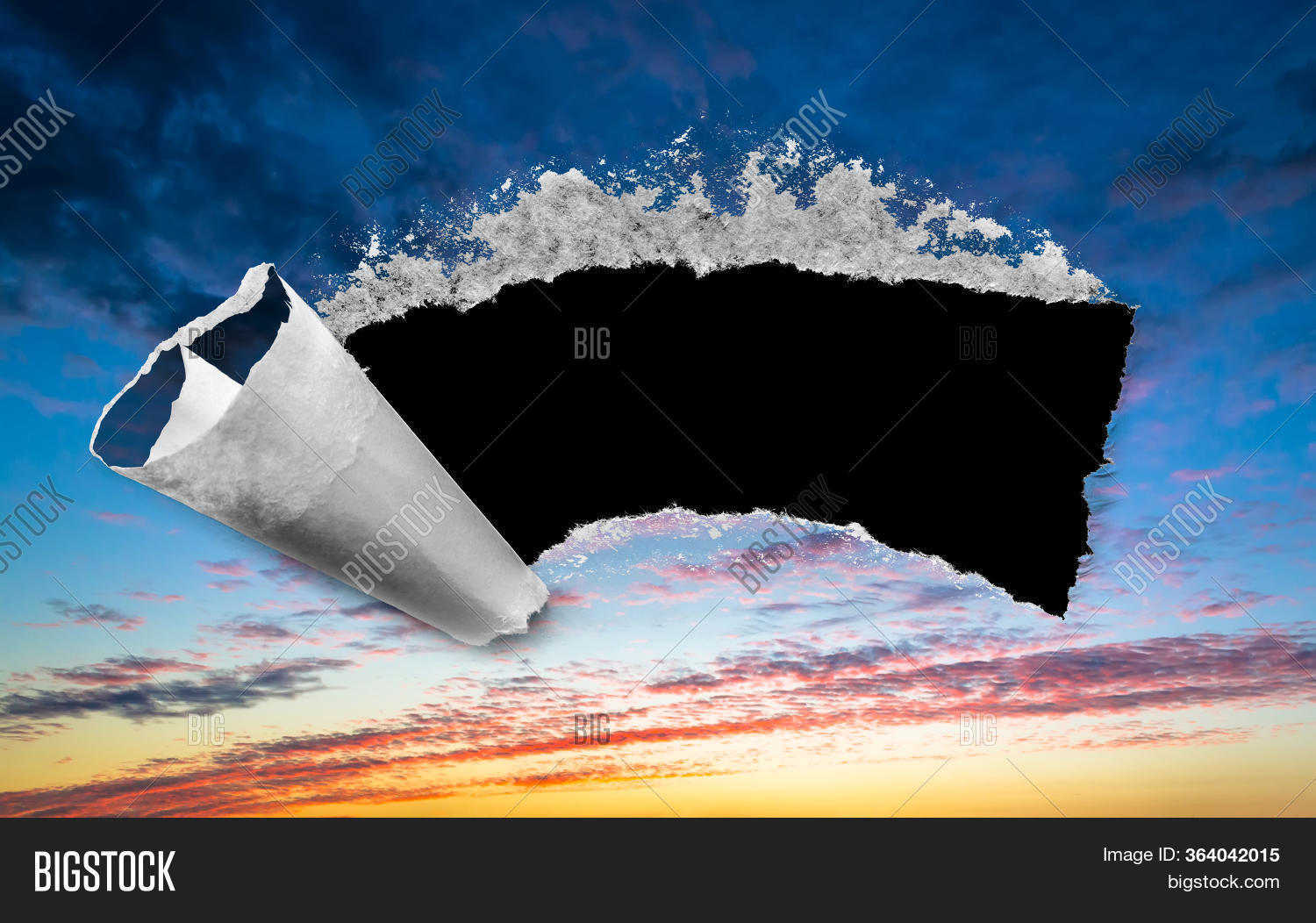 Hole Sunset Sky Torn Image & Photo (Free Trial) | Bigstock
