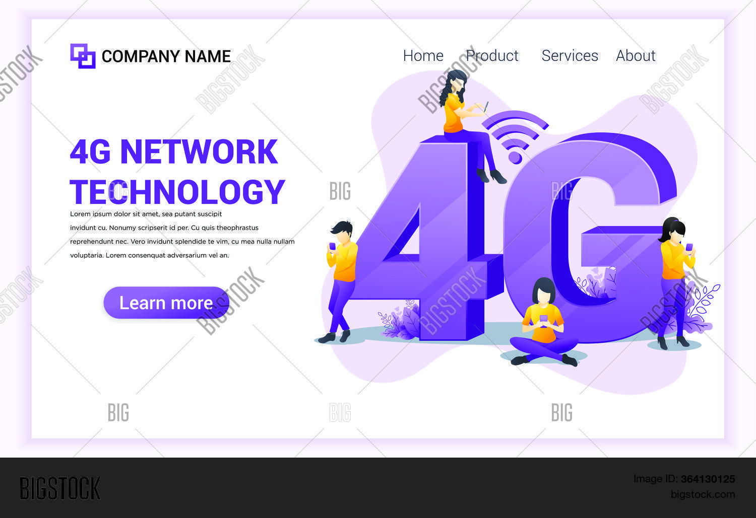 4g Network Technology Vector & Photo (Free Trial) | Bigstock