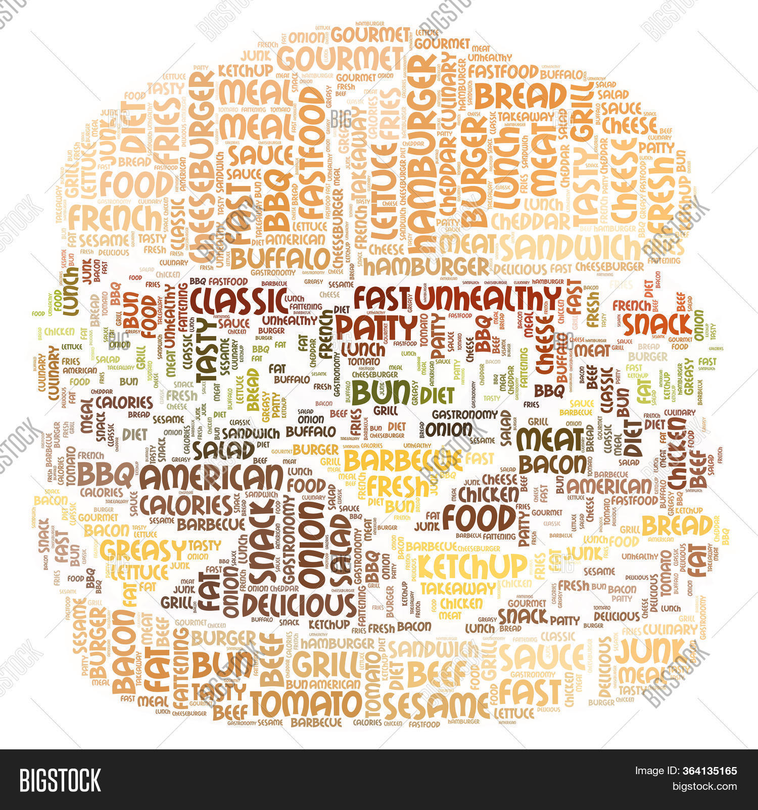 Hamburger Word Cloud Image & Photo (Free Trial) | Bigstock