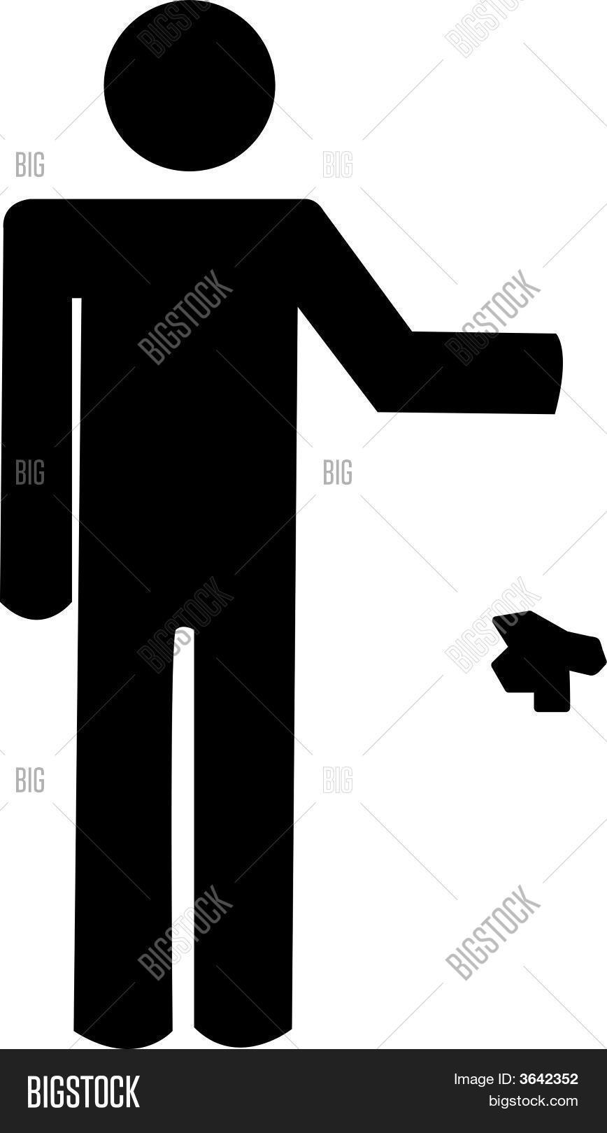 Stick Man Throwing Vector & Photo (Free Trial) | Bigstock