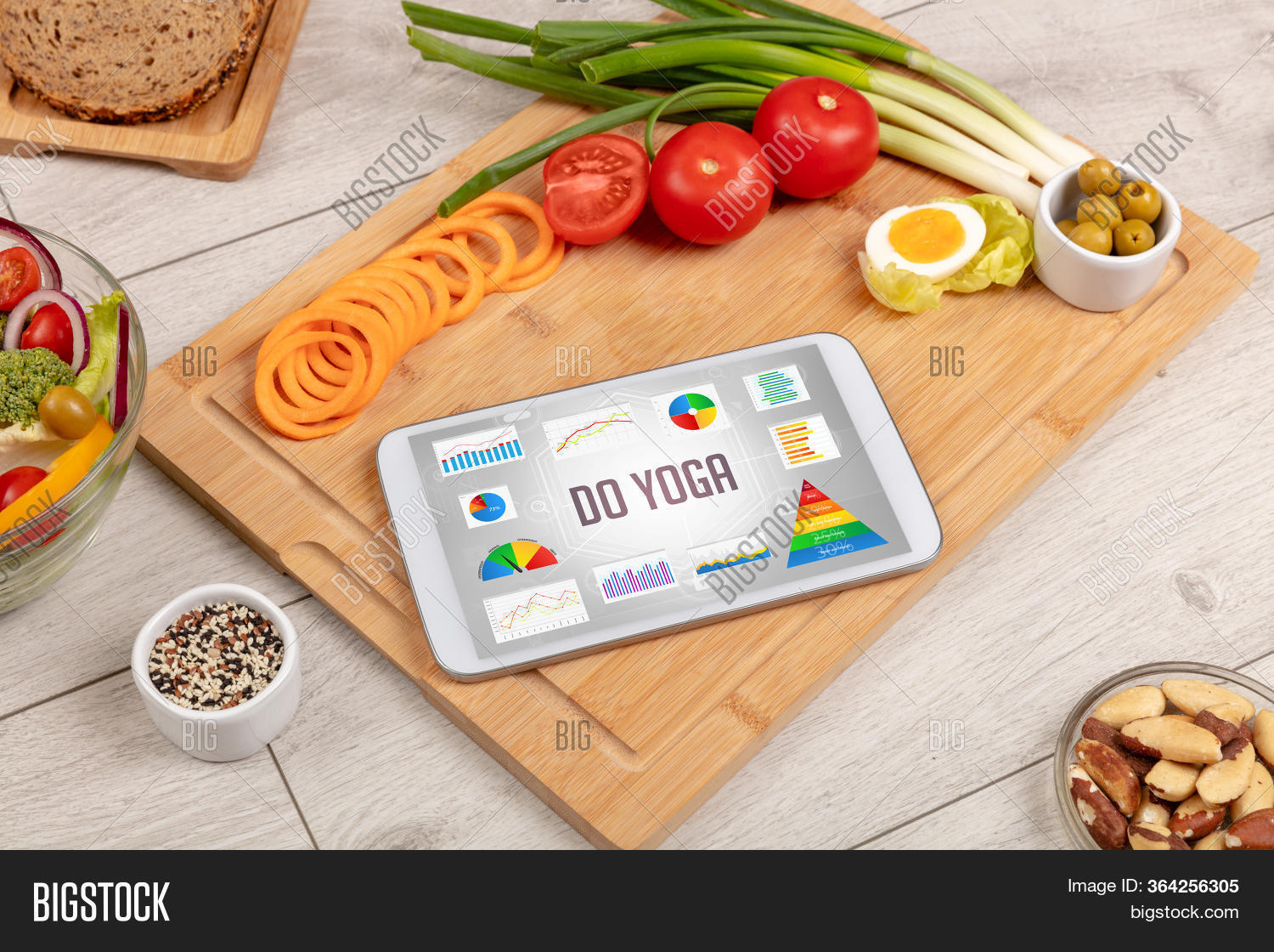 Organic Food Tablet Pc Image & Photo (Free Trial) | Bigstock