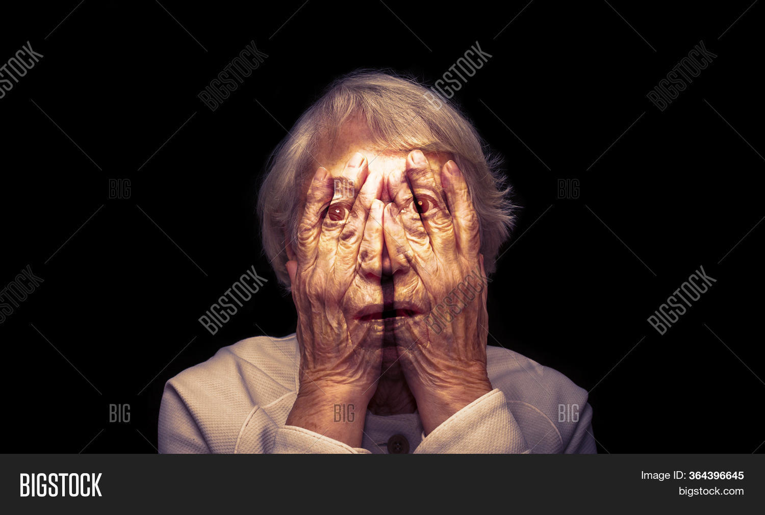 Old Aging Woman Scared Image & Photo (Free Trial) | Bigstock