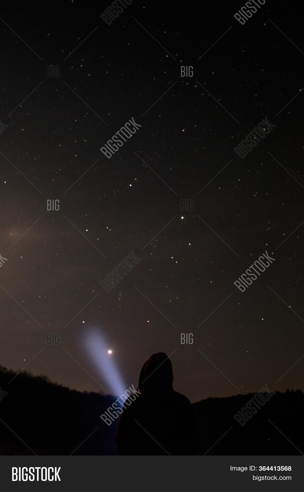 Man Shining Flashlight Image & Photo (Free Trial) | Bigstock