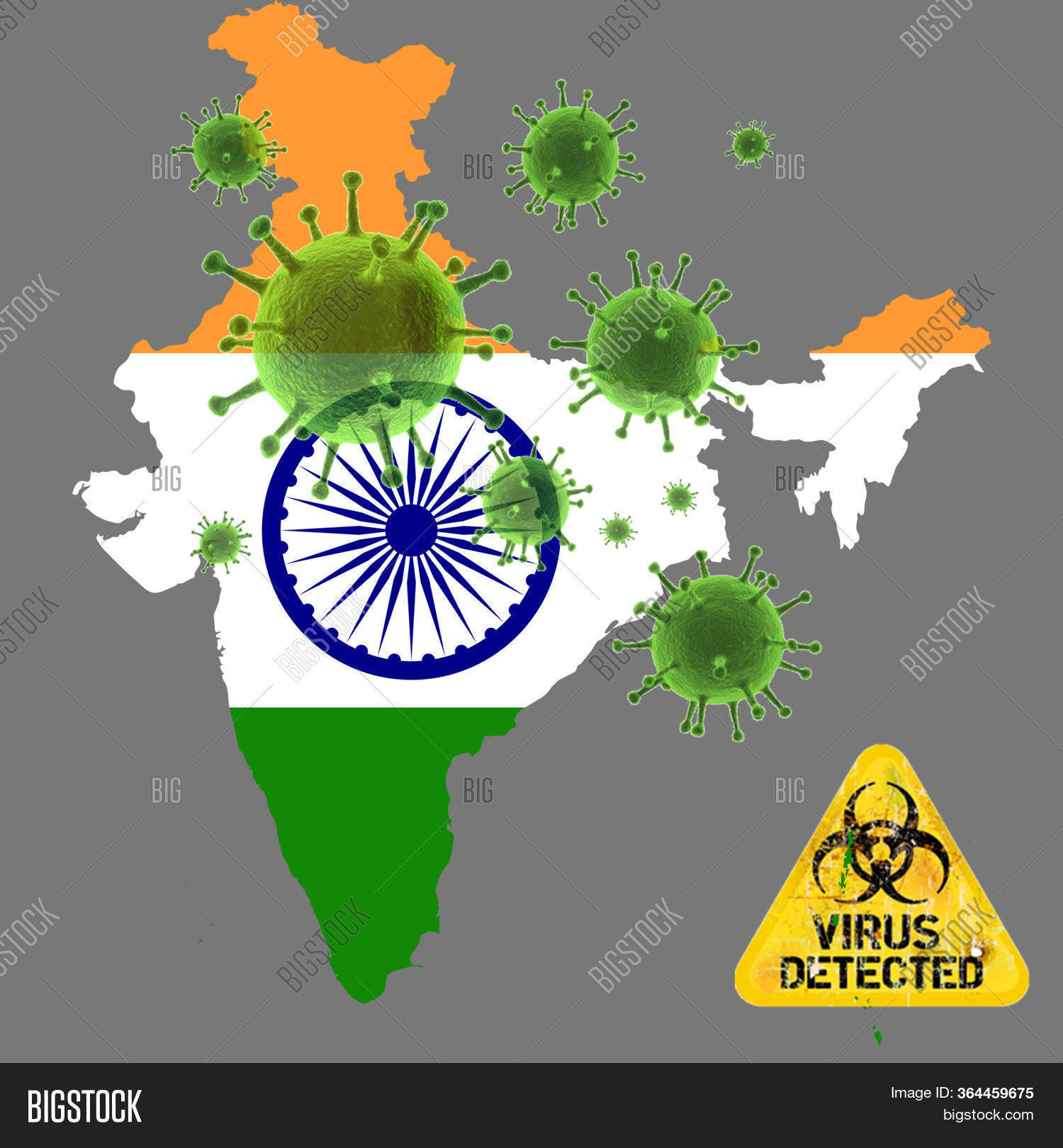 Indian Map Warning Image & Photo (Free Trial) | Bigstock