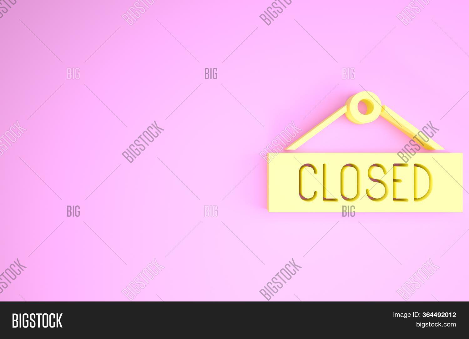 Yellow Hanging Sign Image & Photo (Free Trial) | Bigstock