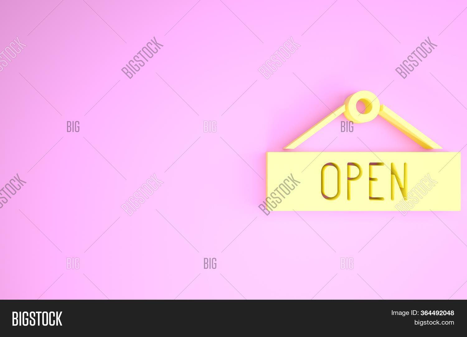 Yellow Hanging Sign Image & Photo (Free Trial) | Bigstock