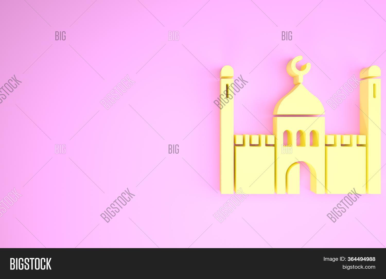 Yellow Muslim Mosque Image & Photo (Free Trial) | Bigstock