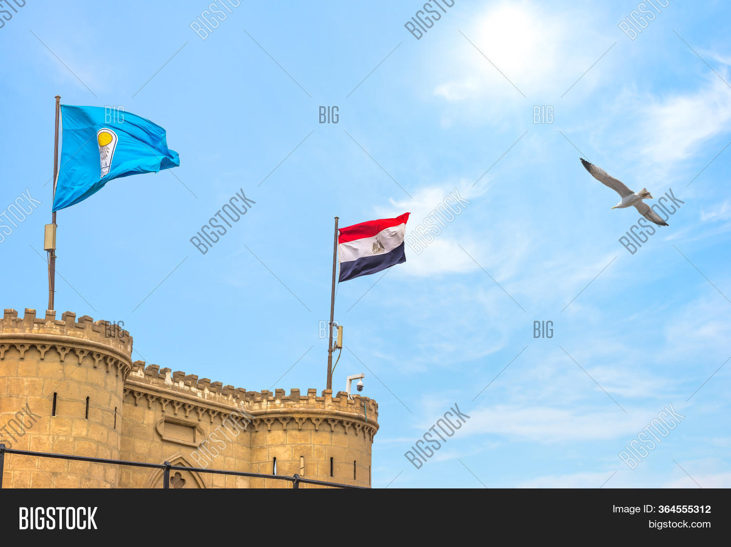 Flags On Tower Cairo Image & Photo (Free Trial) | Bigstock