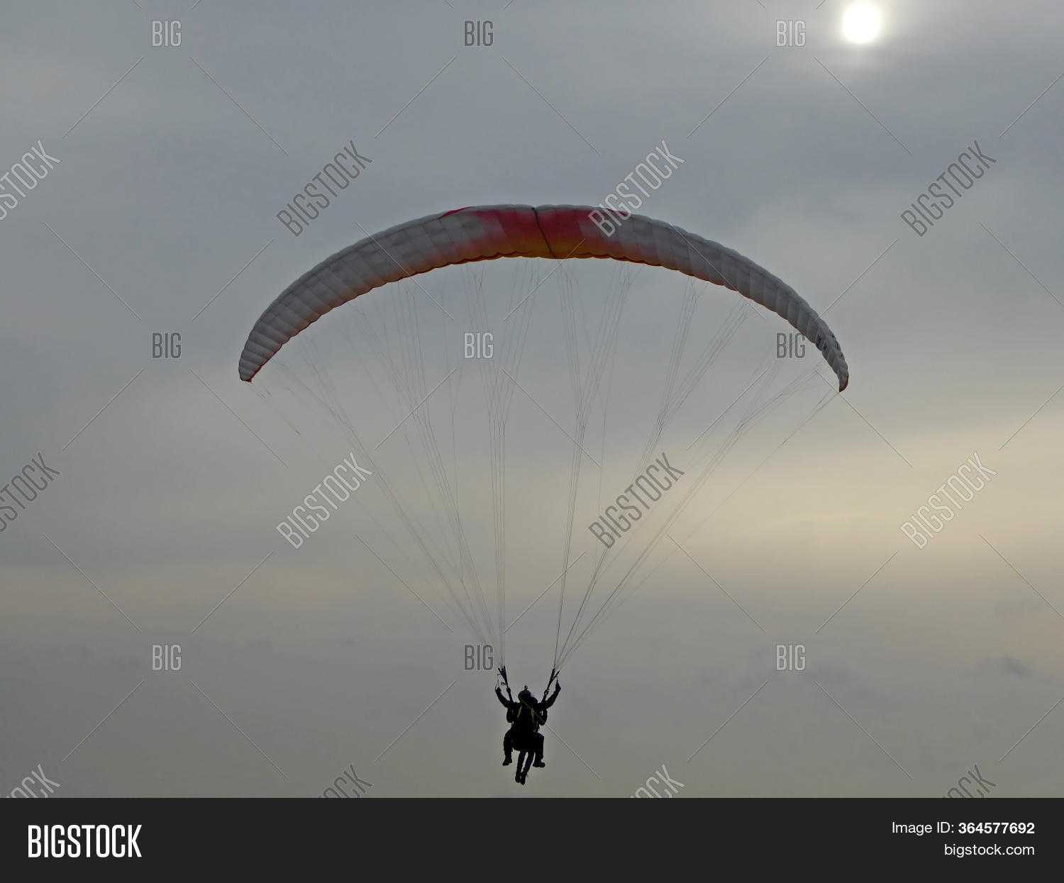 Paraglider Flying His Image & Photo (Free Trial) | Bigstock