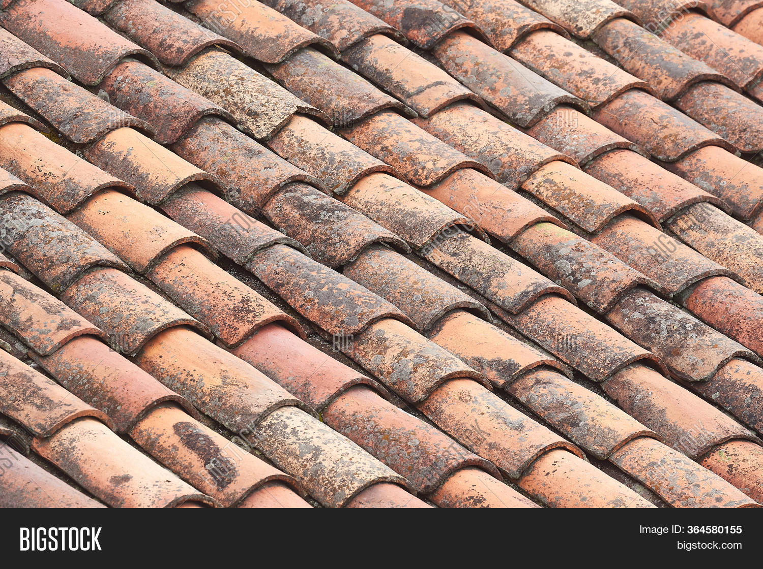 Roof Old Stained Tiles Image & Photo (Free Trial) | Bigstock
