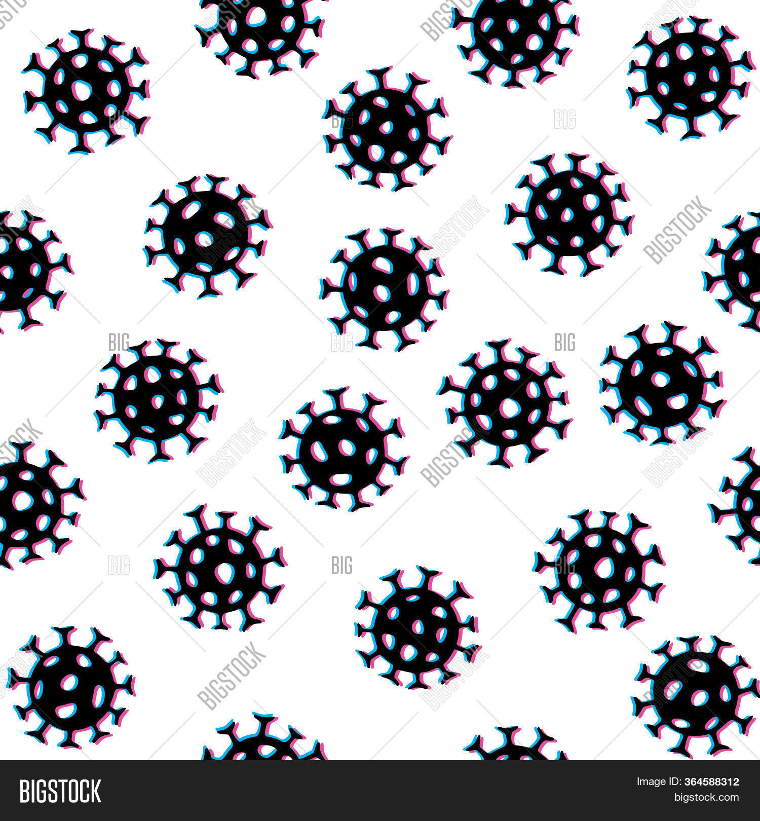 Virus Seamless Pattern Image & Photo (Free Trial) | Bigstock