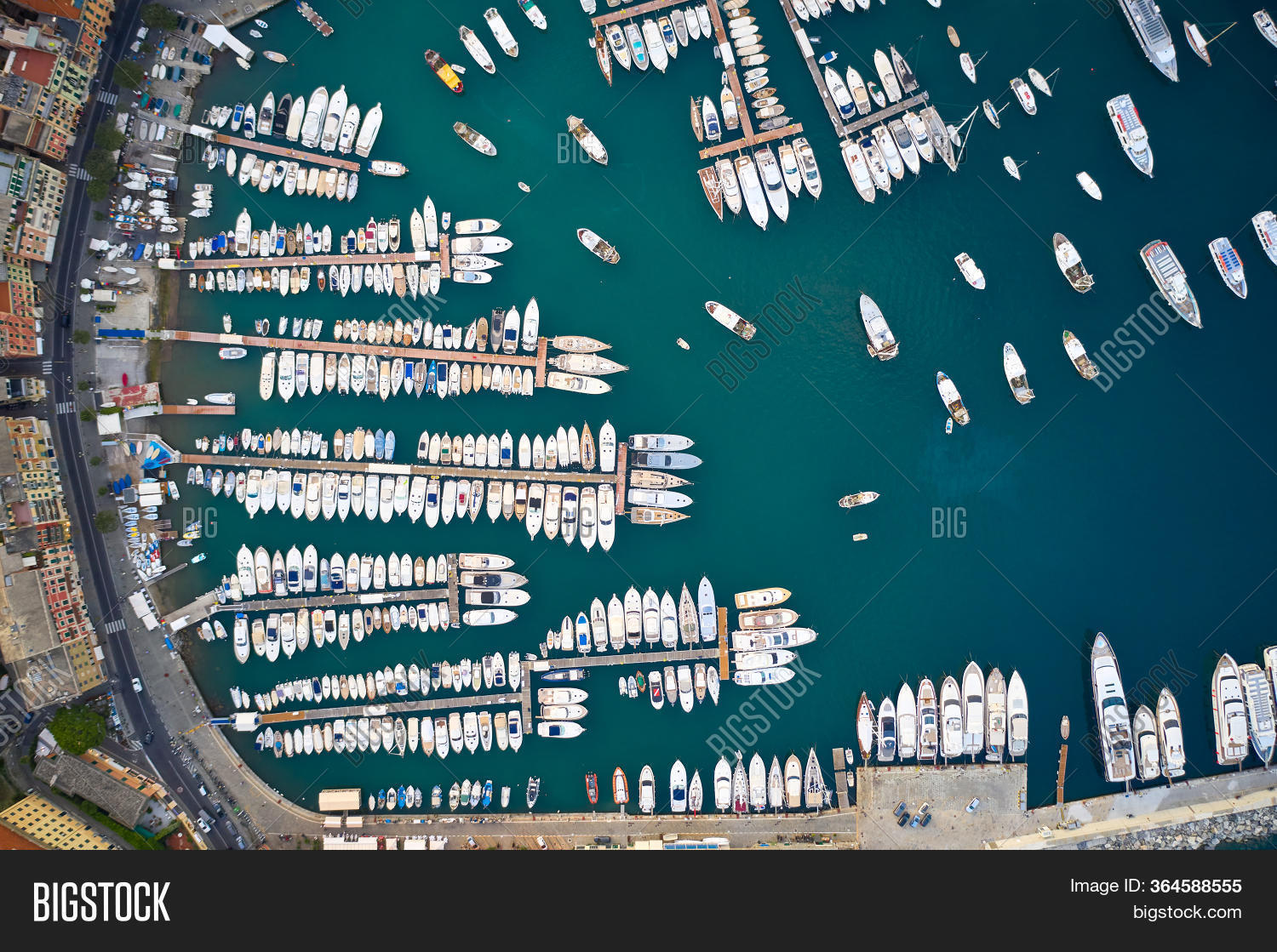 Top View On Harbor Image & Photo (Free Trial) | Bigstock