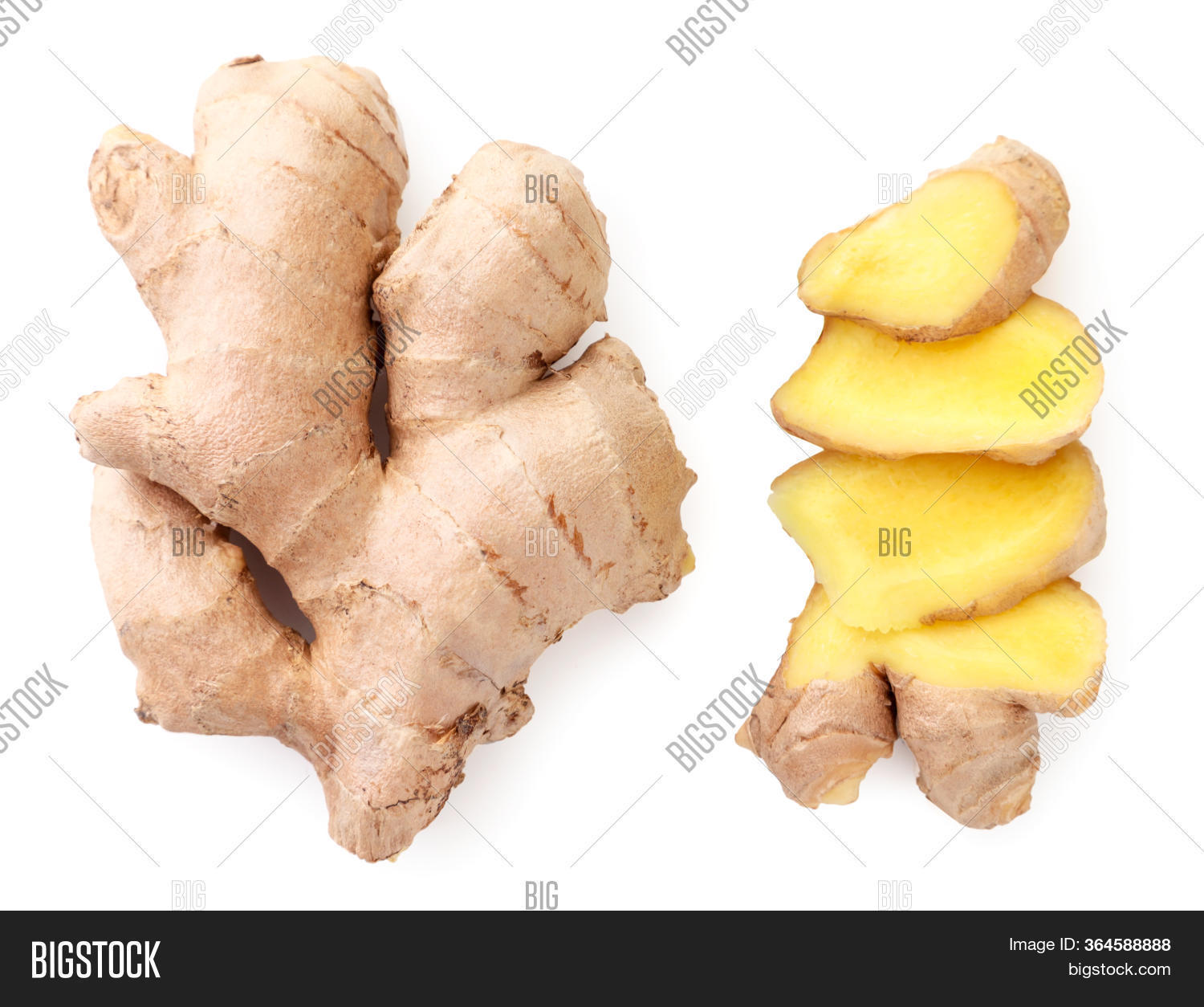 Whole Sliced Ginger Image & Photo (Free Trial) | Bigstock