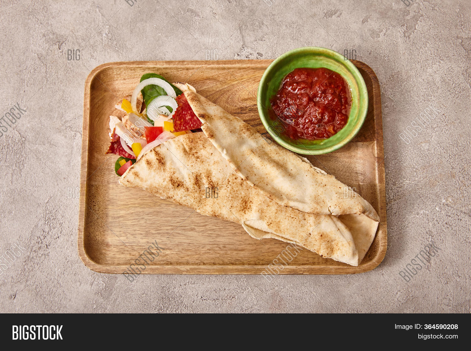 Top View Fresh Burrito Image & Photo (Free Trial) | Bigstock
