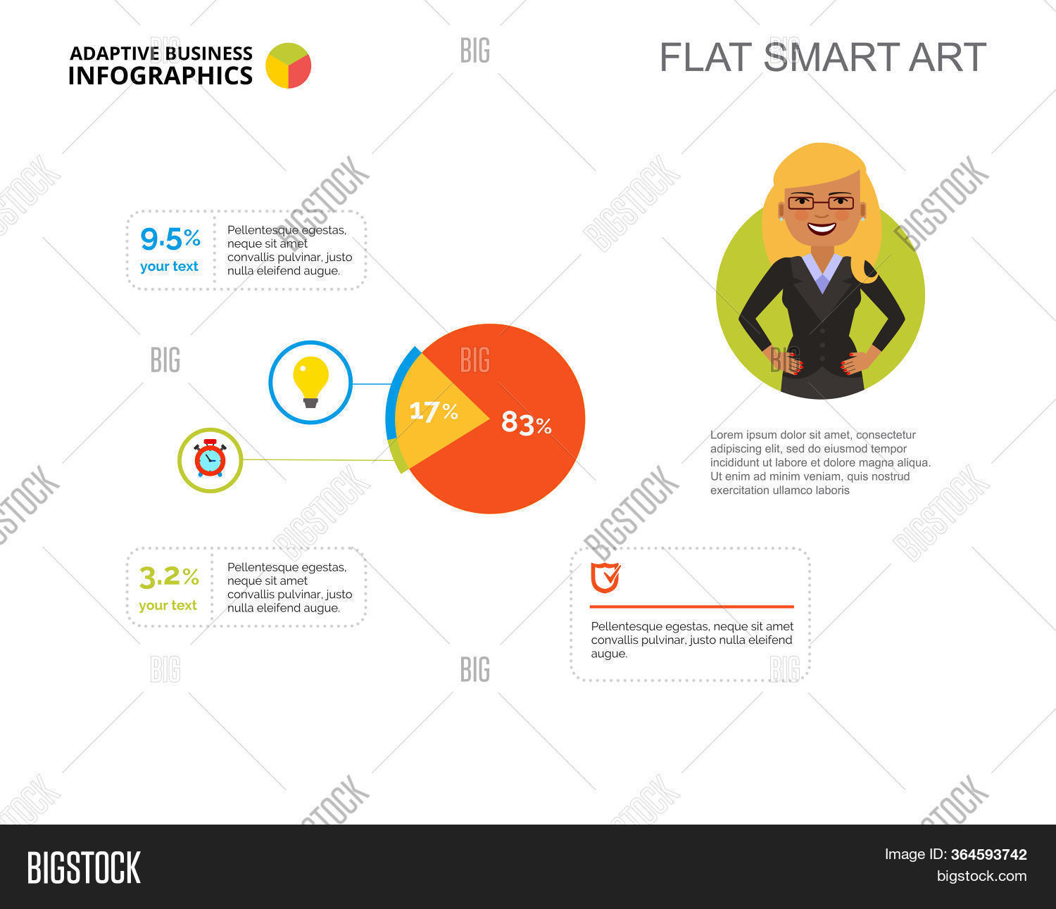 Two Sectors Pie Chart Image & Photo (Free Trial) | Bigstock