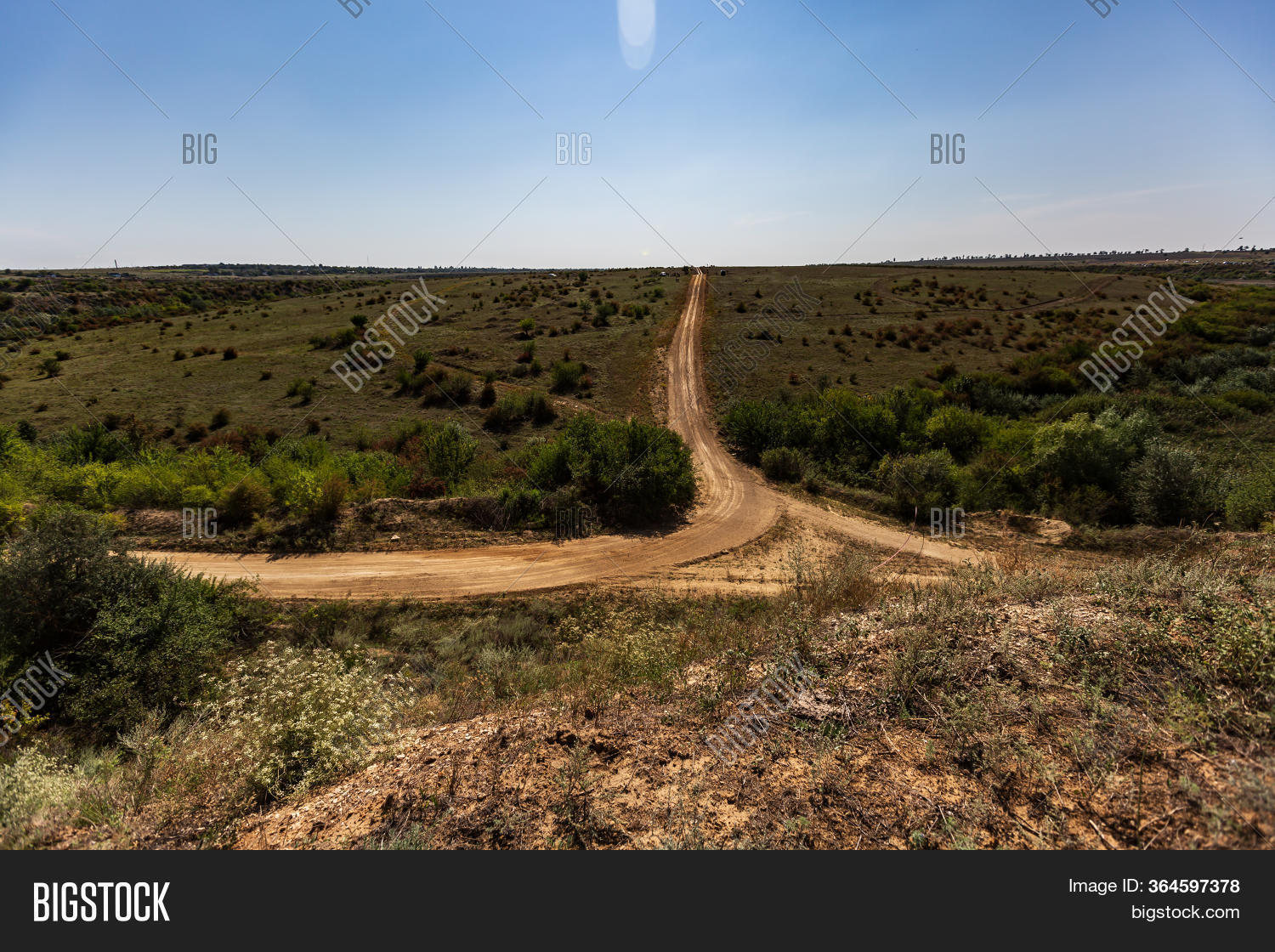 Crossroads Sandy Road Image & Photo (Free Trial) | Bigstock