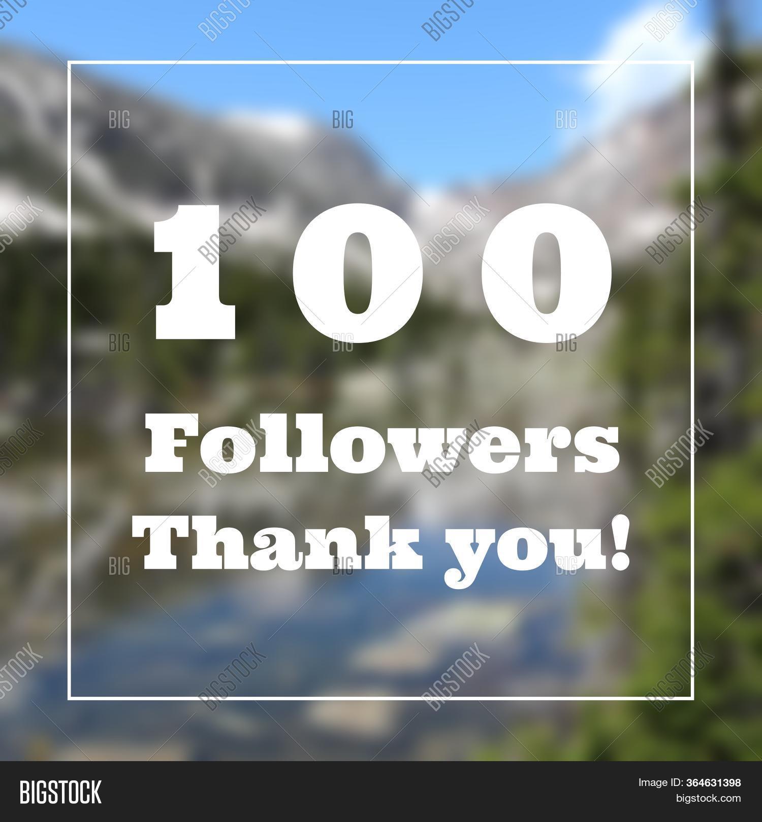 100 Followers. Social Image & Photo (Free Trial) | Bigstock