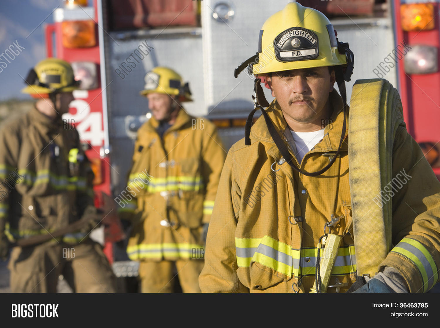 Portrait Fire Fighter Image & Photo (Free Trial) | Bigstock