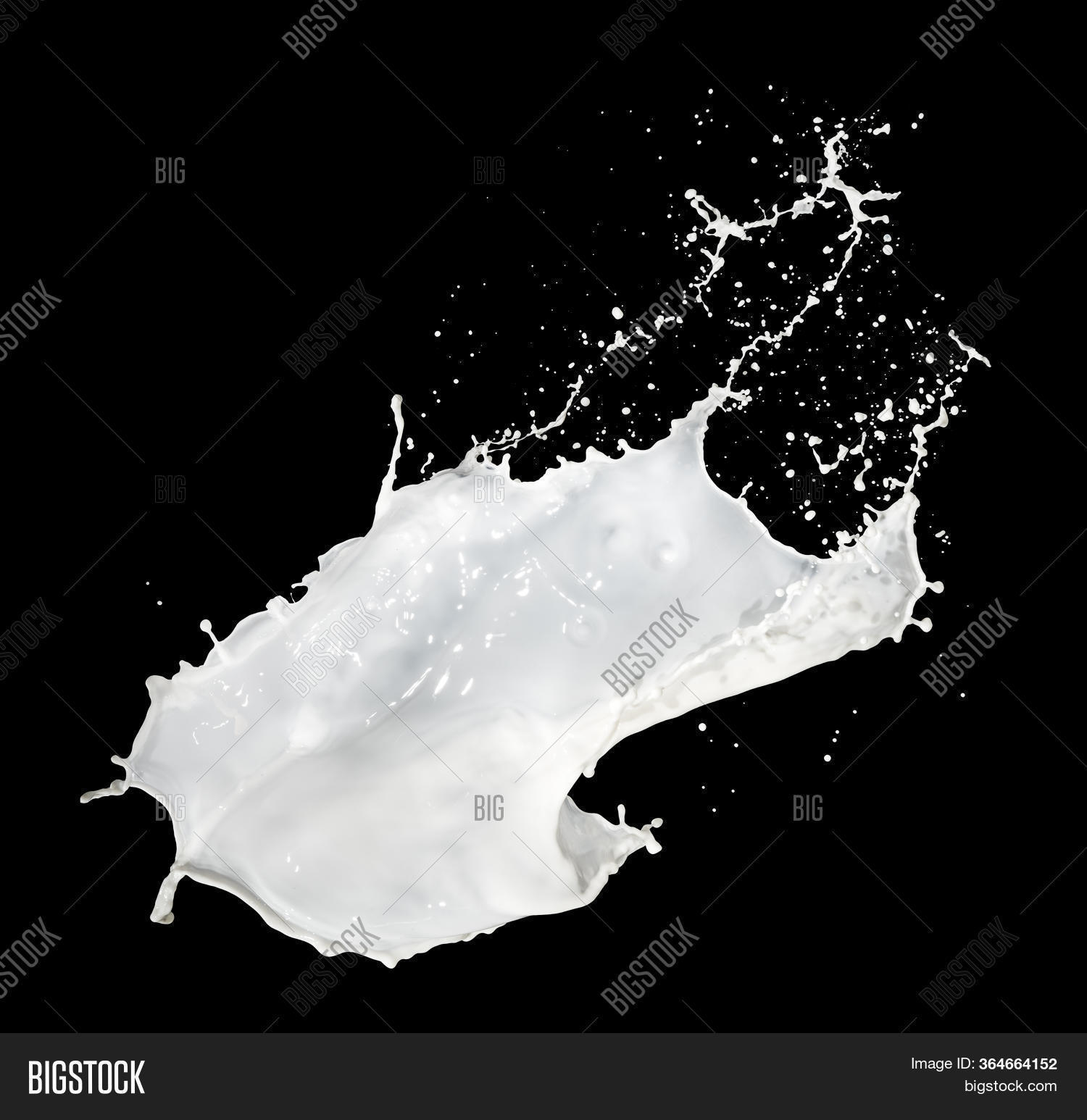 Milk Splash Isolated Image & Photo (Free Trial) | Bigstock