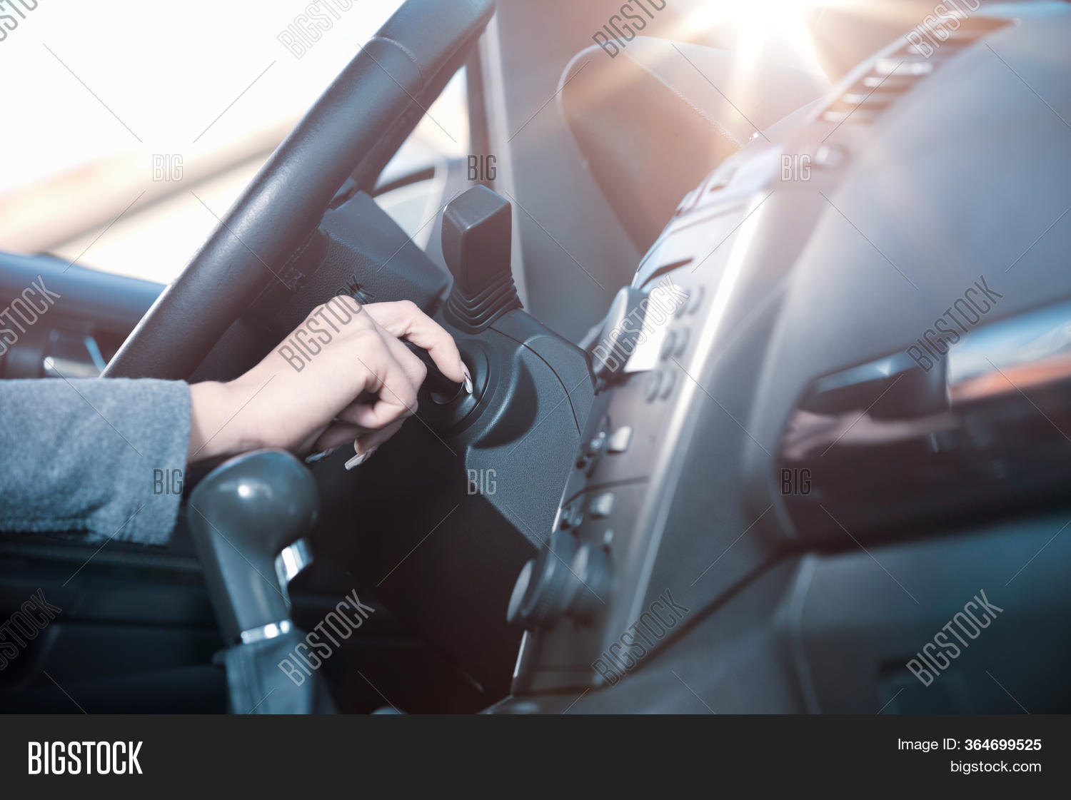 Woman Starting Car Image & Photo (Free Trial) | Bigstock