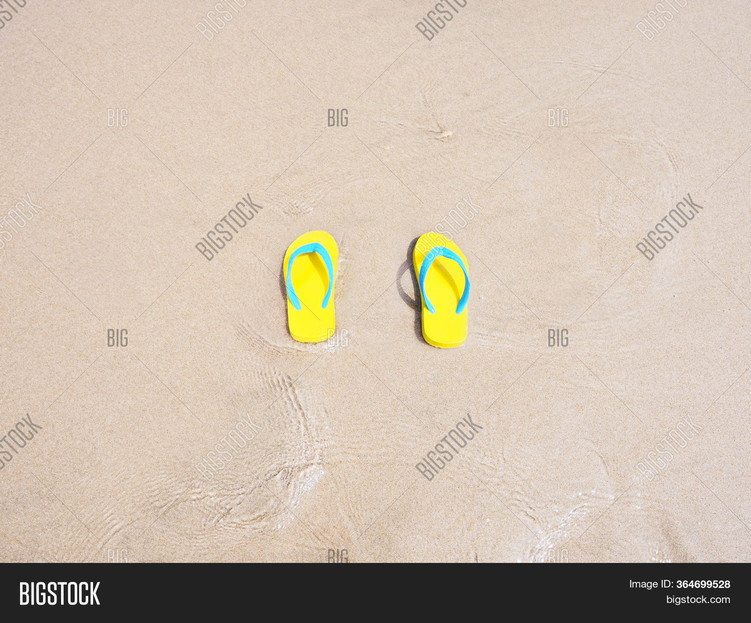 Top View Yellow Sandal Image & Photo (Free Trial) | Bigstock