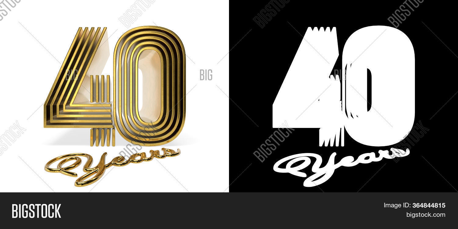 Number 40 (number Image & Photo (Free Trial) | Bigstock