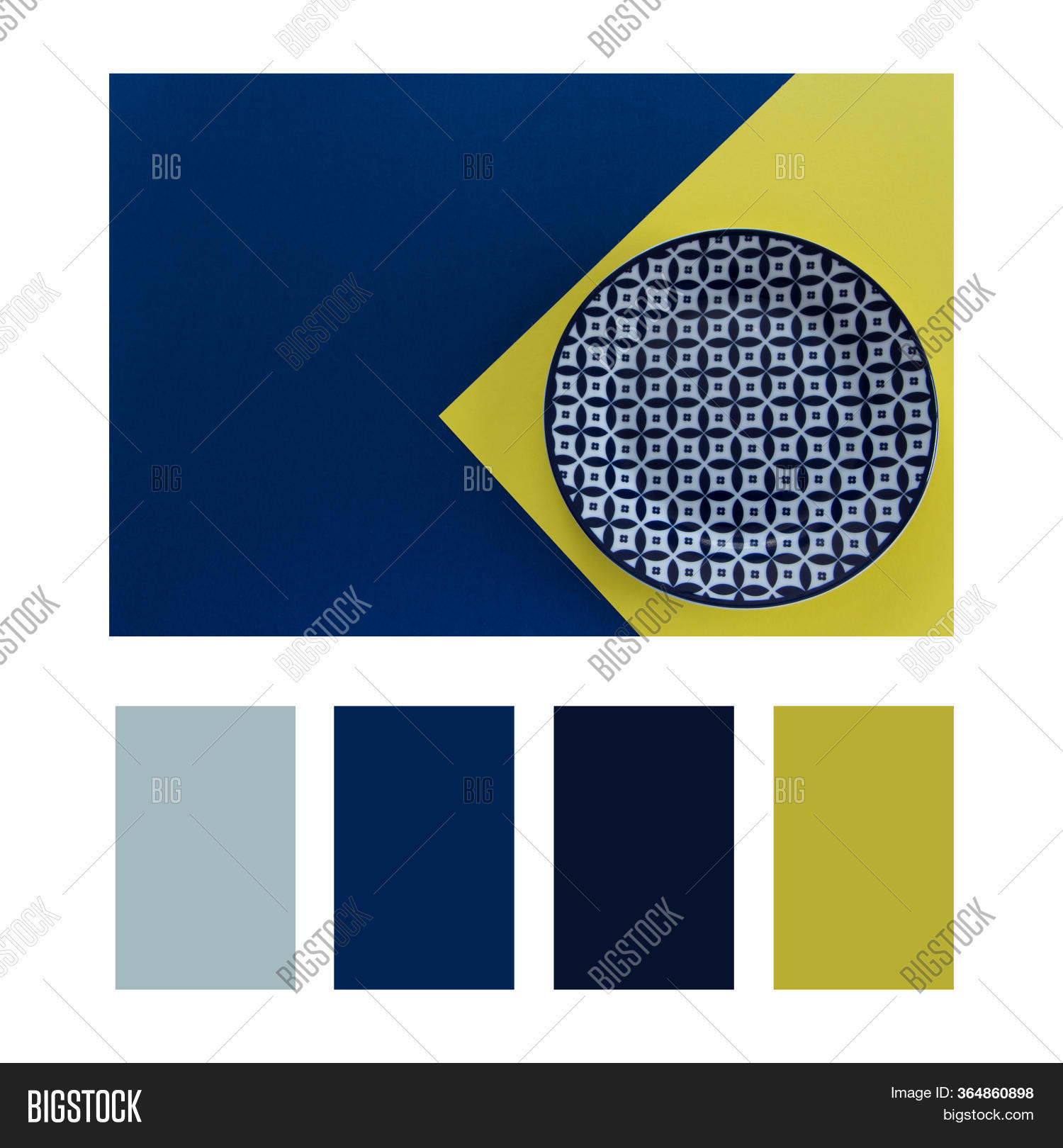 Modern Blue Plate On Image & Photo (Free Trial) | Bigstock