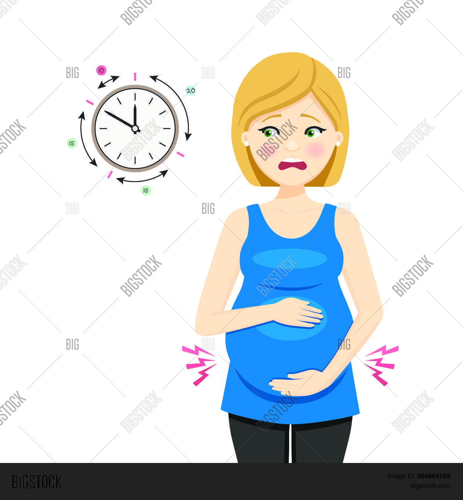 Pregnant Woman Labor Vector & Photo (Free Trial) | Bigstock