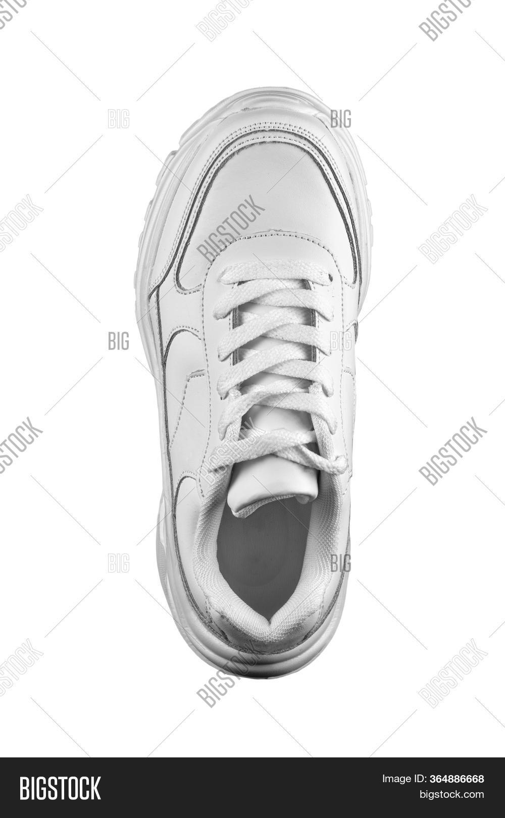 White Sneaker Top View Image & Photo (Free Trial) | Bigstock