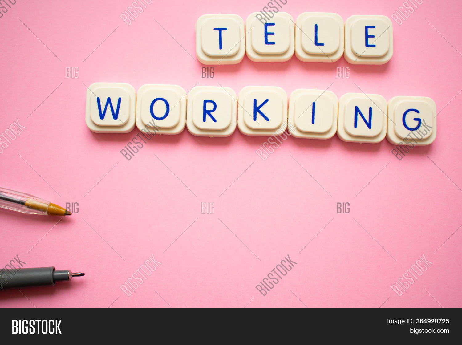 Teleworking Message Image & Photo (Free Trial) | Bigstock