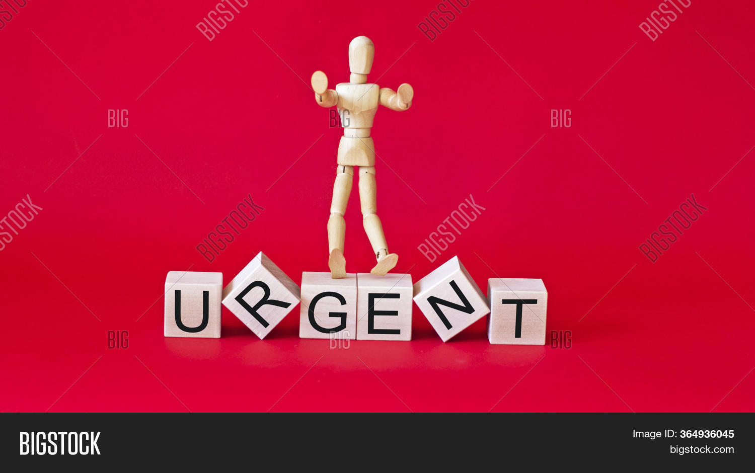 Word Urgent. Wooden Image & Photo (Free Trial) | Bigstock