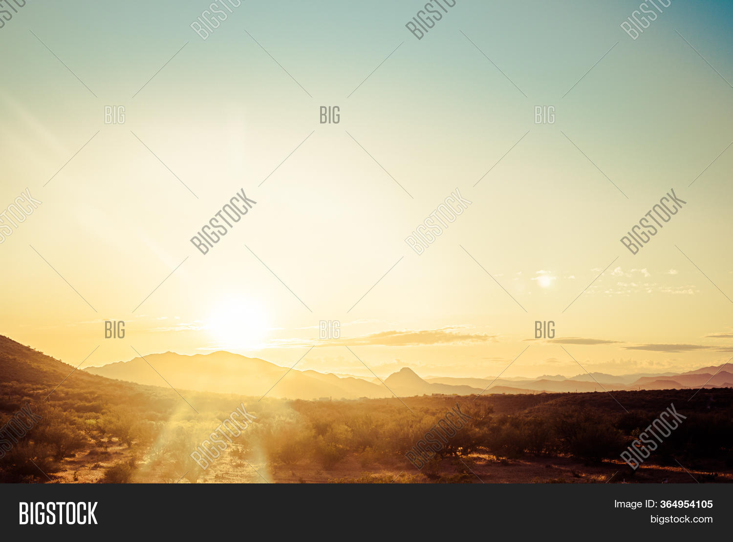Sun Setting Behind Image & Photo (Free Trial) | Bigstock