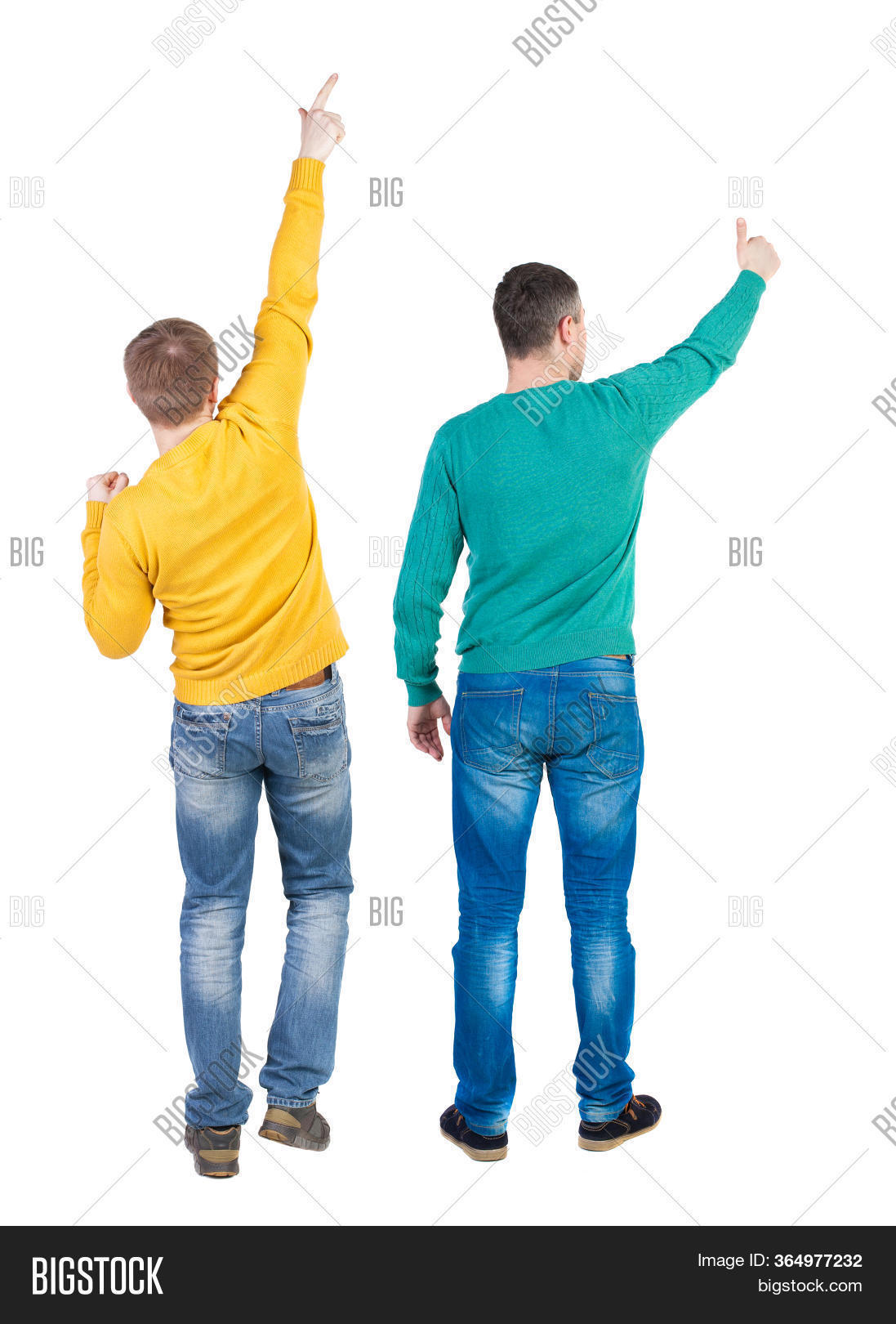 Back View Two Man Image & Photo (Free Trial) | Bigstock