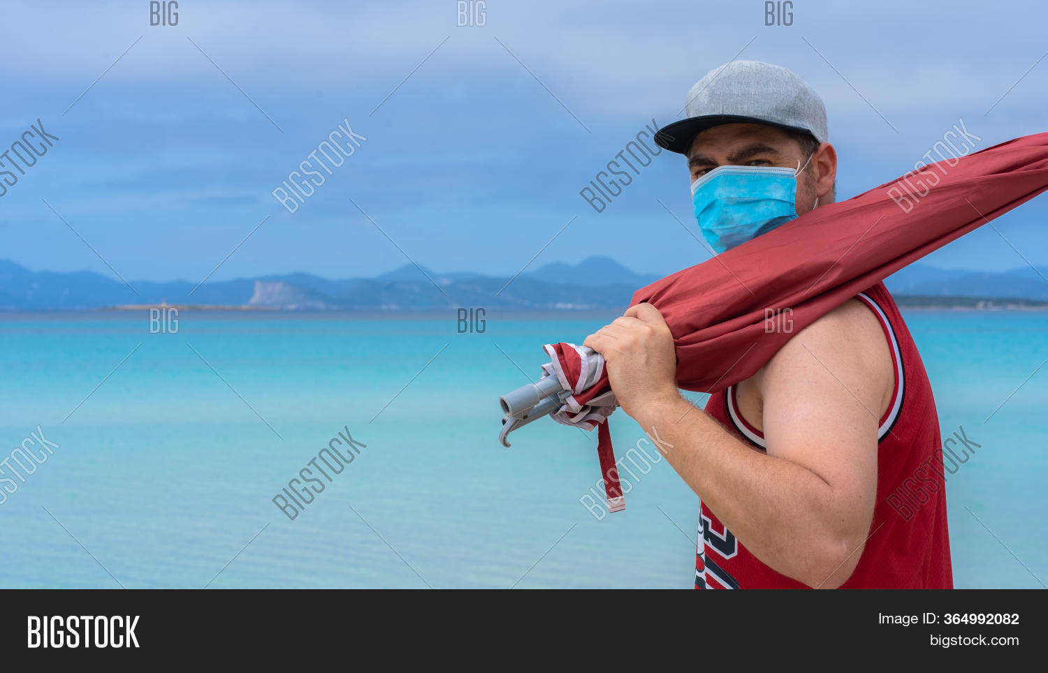 Man Umbrella Mask On Image & Photo (Free Trial) | Bigstock