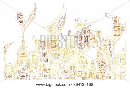 Fire Word Cloud Art Image & Photo (Free Trial) | Bigstock