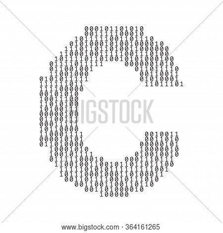 Letter C Made Binary Vector & Photo (Free Trial) | Bigstock