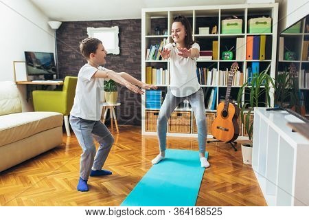 Children Exercising Image & Photo (Free Trial) | Bigstock