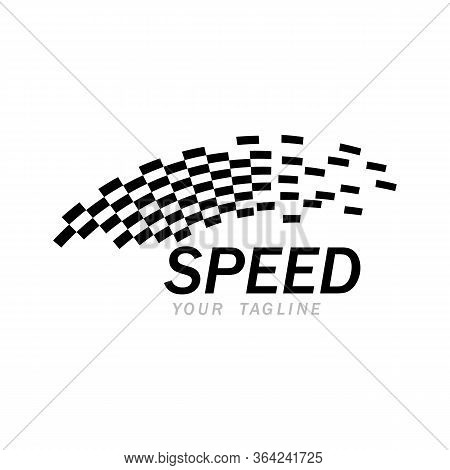 Speed Flag Logo Vector & Photo (Free Trial) | Bigstock