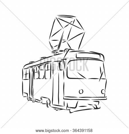Set Vintage Trams. Vector & Photo (Free Trial) | Bigstock