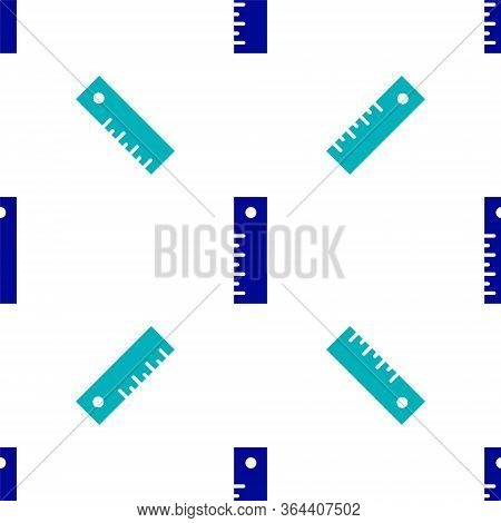 Blue Ruler Icon Vector & Photo (Free Trial) | Bigstock