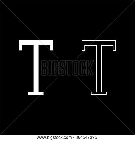 Tau Greek Symbol Vector & Photo (Free Trial) | Bigstock