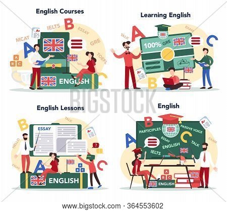 English Course Vector & Photo (Free Trial) | Bigstock