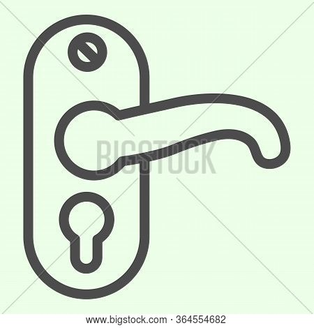 Door Lock Line Icon. Vector & Photo (Free Trial) | Bigstock