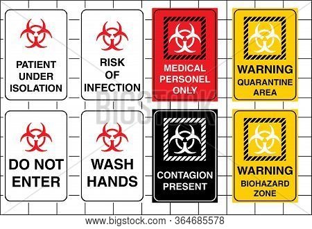 Set Biohazard Signs Vector & Photo (Free Trial) | Bigstock