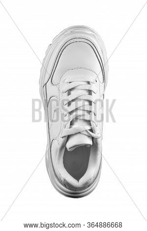 White Sneaker Top View Image & Photo (Free Trial) | Bigstock