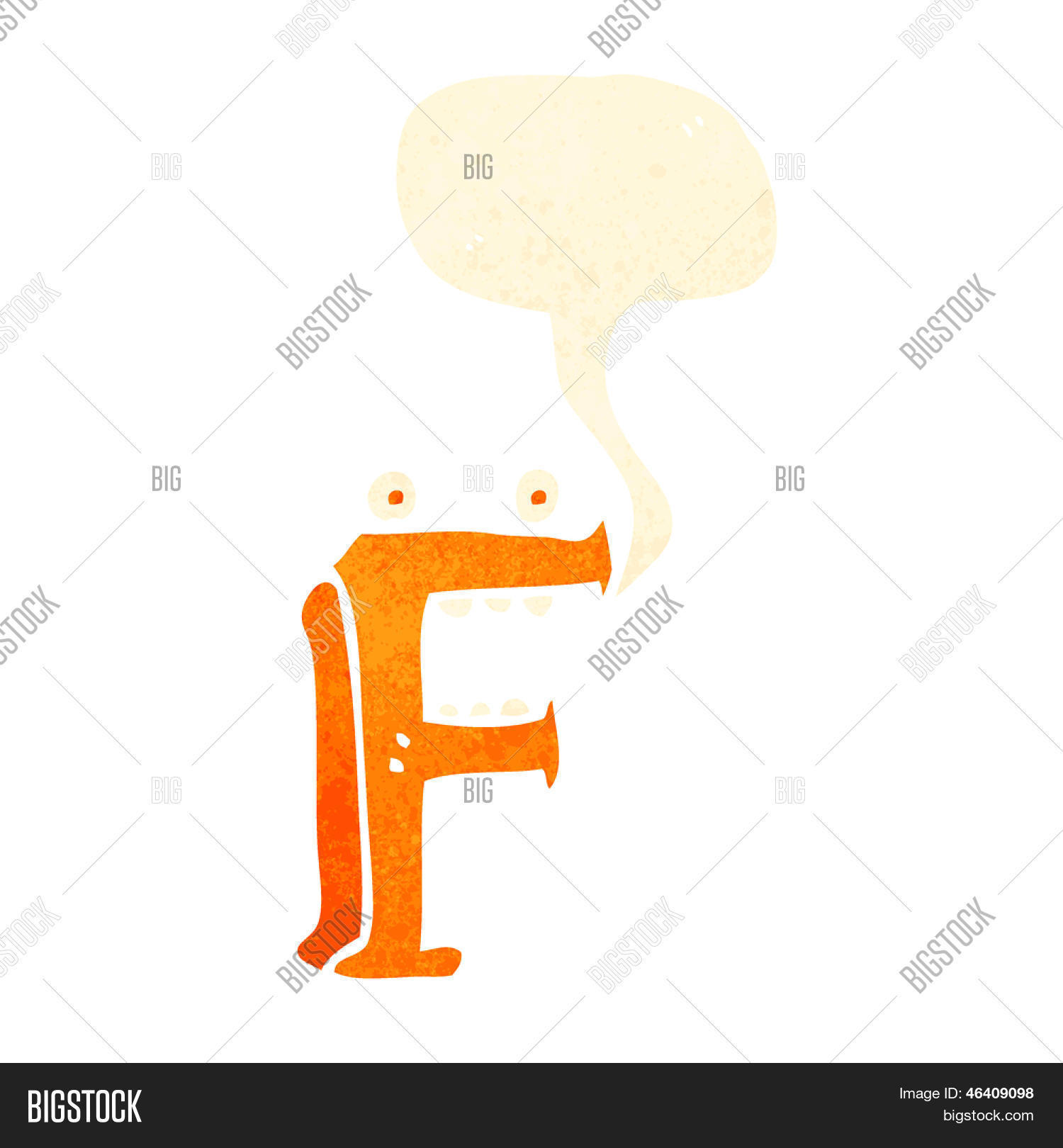 Retro Cartoon Letter Vector & Photo (Free Trial) | Bigstock